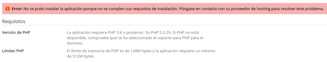 Error al instalar Magento 2 - SYSPROVIDER®